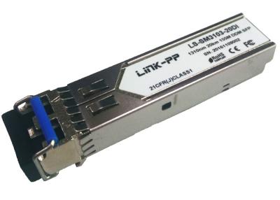 China 155Mbps SFP Transceiver Single Mode 20km Reach 1310nm Industrial Tepm for sale