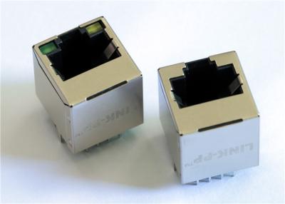 China LPJE681-0BENL Vertical RJ45 Jack 8P8C Shielded w Green Yellow LED Thru Hole for sale