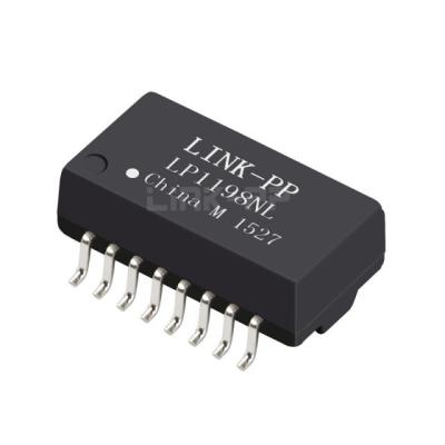 China AH1627CI Single Port LAN Magnetics 10/100 Base-T Surface Mount for sale
