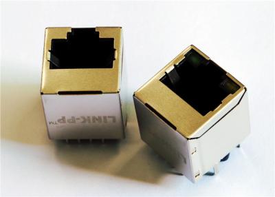 China RV1-1610QP1A Vertical RJ45 Jack 1000Base-T Magnetic Integrated for sale