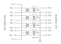 China RV1-1610QP1A Vertical RJ45 Jack 1000Base-T Magnetic Integrated for sale