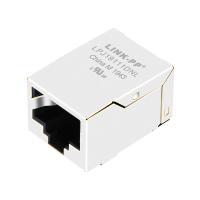 China Surface Mounting Magnetic J0C-0005NL / LPJ19111DNL Rj45 1x1 10/100Base-TX for sale