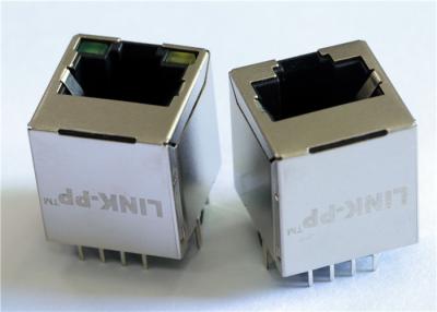 China Cross RV1-1000AD1F Vertical RJ45 Jack 1x1 Port Magnetic 10/100Base-T for sale