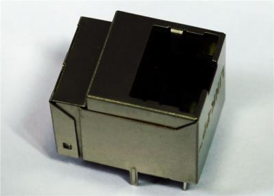 China 203501 Vertical RJ45 Jack 100M Magnetic Integrated, THT Shielded for sale