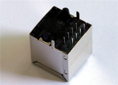 China SI-46008-F Vertical RJ45  MAGJACK 1PORT 100 BASE-T Unshielded for sale