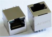 China 100M Base Shield Vertical RJ45 Jack , 51F-1202ND2NL Integrated Magnetic for sale