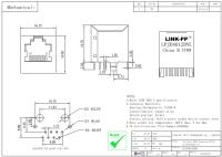 China LPJD4012DNL , Vertical Entry Rj45 with Magnetic SI-16001-F 10/100Base-T for sale
