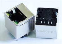 China LPJD0055BANL Vertical Mount RJ45 Magjack Connector HR951155A for sale