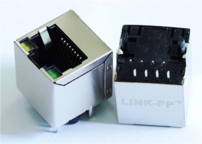 China LPJD0055BANL Vertical Mount RJ45 Magjack Connector HR951155A for sale