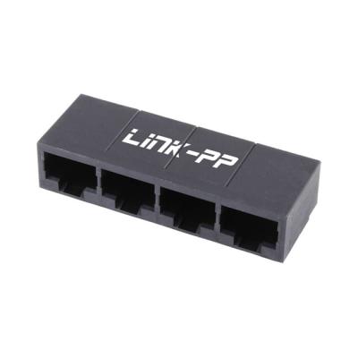 China 4 Ports Low Profile Modular Jacks 43223-8140 Right Angle for sale