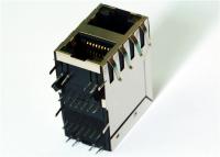 China LPJ17633AFNL Stacked Double RJ45 2x1 Port 10/100Mbps Ethernet Cross 0845-2G1T-H5 for sale