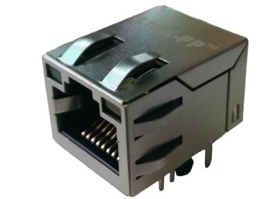 China HFJT1-1G01-L11RL RJ45 With Integrated Magnetics1x1 Tab-Up Gigabit  FastJack for sale