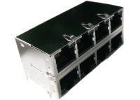 China Horizental Entry R45 With LED 2 X 4 Port 76D0-5400 for sale