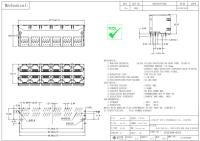 China LPJE309CNL Stacked 12 port RJ45 port  2x6 Configuration Female Jack for sale