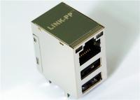 China Rj45 USB Connector Combo MJKF45104-PA88G-S-L3 10/100Mbps Horizontal Entry for sale