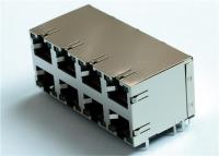 China PS-8RJ45-MJPOE1 Stacked RJ45 2x2 Jack Industrial Network Switch LPJ47018CNL for sale