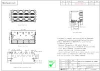 China PS-8RJ45-MJPOE1 Stacked RJ45 2x2 Jack Industrial Network Switch LPJ47018CNL for sale