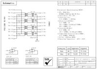 China 0879-2C2R-DA Stacked RJ45 2x2 Port 10/100Mbps Magnetic Integrated Shielded w/LED for sale