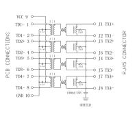 China 101240FTACOM401ZA Stacked 2x2 RJ45 1000Base-T Shield No LEDs for sale