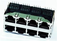 China 101240FTACOM401ZA Stacked 2x2 RJ45 1000Base-T Shield No LEDs for sale