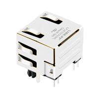 China LPJE101-0AG-MYNL Shielded RJ45 Modular Jack with Yellow Green LEDs for sale