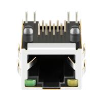 China LPJE101-0AG-MYNL Shielded RJ45 Modular Jack with Yellow Green LEDs for sale