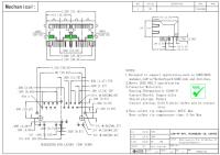 China SI-40131 SI-60082-F Ethernet Rj45 MagJack 10/100BaseT , 1X2, G/G, Tab Down for sale