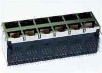 China Horizental Entry  LPJE309-3CNLF Flat Pins 8 Position Jack 2x6 Port Rj45 without LED for sale