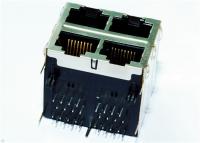 China 10118070-500A110LF Stacked RJ45 8P8C R/A SHIELDED 2x2 Port Shielded for sale