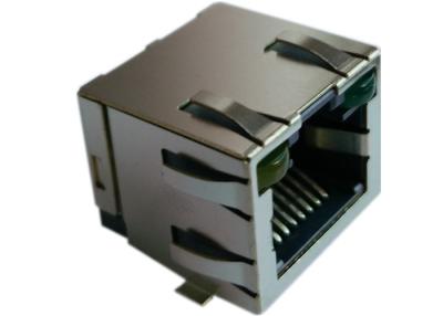 China 634008137521 Horizental Entry SMT R45 Modular Jack Shielded With LEDs for sale