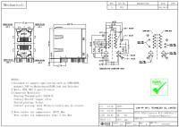 China 0879-2C1R-54 Double RJ45 MagJacks 1x2 100/1000Base-T Integrated Transformer for sale