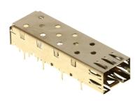 China 747370010 Through Hole SFP+ Cage Connector Equivalent To LP11F012 for sale