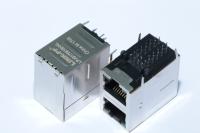 China LPJG17561AHNL 2×1 Dual-Port RJ45 Connector with Integrated Magnetics for sale