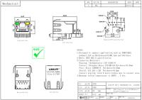 China LMJ2058811001CNL Magnetic RJ45 Jack 10/100Base-Tx Shielded LPJ1011ABNL for sale