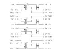 China 749020111 | LP82453NLE Ethernet Magnetic Transformers Gigabit SMD 24pins for sale
