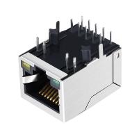 China 1000Base-T Magjack HR911130A LPJG0806FBNL Gigabit RJ45 Connector for sale