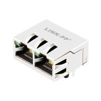 China 1000base-T Tab Up Female RJ45 Connector With Magnetics 1840538-6 for sale