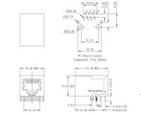 China ARJ11A-MASE-MU2 10/100 Base-T Single Port Magnetic RJ45 Jack without LEDs for sale