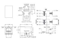 China ARJ11D-MDSE-A-B-FMU2 RJ45 With Integrated Magnetics , Female PDH Modular Rj45 Jack for sale