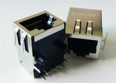 China HFJ11-RP44ERL POE RJ45 Connector FastJack Tab-down 10/100Mbps Rectifier Integrated for sale