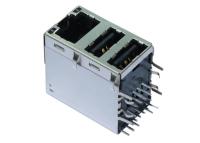 China HR851120A Dual USB RJ45 Connectors LPJU6650BONL 10 / 100 / 1000Mbps Magnetic for sale