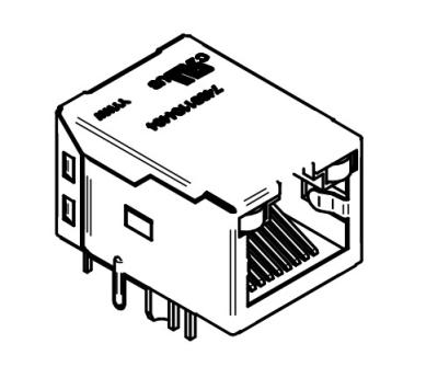 China WE RJ45 74991104404 Integrated Magnetics RJ45 10/100/1000BASE-T for sale