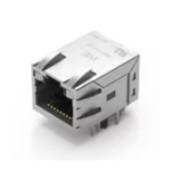 China Tab Up 1000 Base-T RJ45 Female Connector 74991114412 Single Port for sale