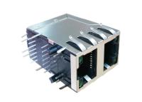 China BS-RN20016 Multi Ports 2x1 Stacked RJ45 Module LPJ17001AGNL For SDH / PDH for sale