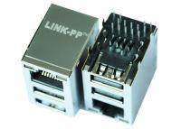 China RU5-161A5FGF Standard Switch RJ45 USB Connector LPJU5278BONL Right Angle Jack for sale