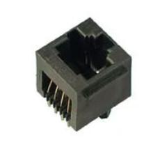 China 1 Port 69254-001LF Vertical Modular Jack Unshielded Through Mount for sale