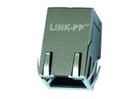 China 08B0-1X1T-36-F 10/100 Base-T Magnetic RJ45 Jack LPJ9011KONL Tab Up Connector for sale