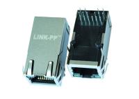 China Single Port 4 wire PoE Rj45 100/1000Base-T Modular Jack 100w LPJK6078AHNL for sale