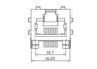 China RJHSE-7360 Lan Transformer RJ45 Modular Jack LPJE101CNL-6P 10/100M RJ45 Jack for sale