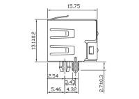 China RJHSE-7360 Lan Transformer RJ45 Modular Jack LPJE101CNL-6P 10/100M RJ45 Jack for sale